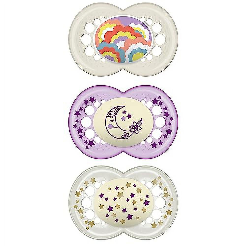 MAM Original Day & Night Baby Pacifier, Nipple Shape Helps Promote ...
