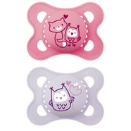 MAM Start Matte Newborn Pacifier, 0-3 Months, Girl, 2 Pack - Walmart.com
