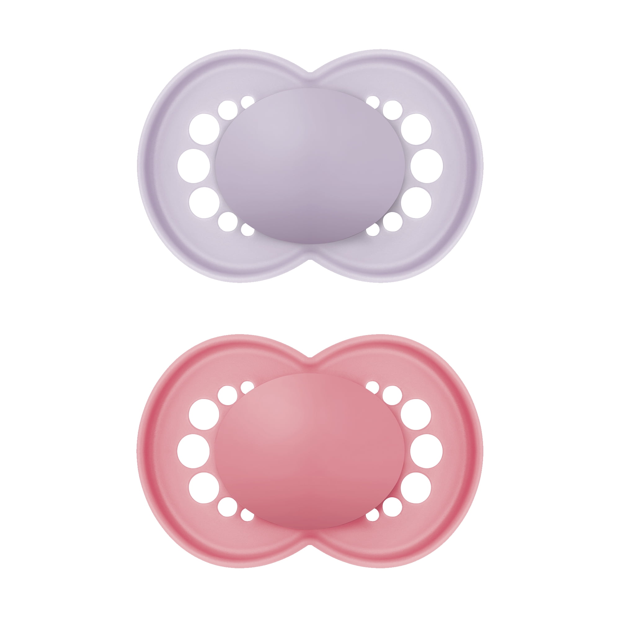 MAM Original Matte Pacifier for 16+ Months Girl 2 Pack with Self ...