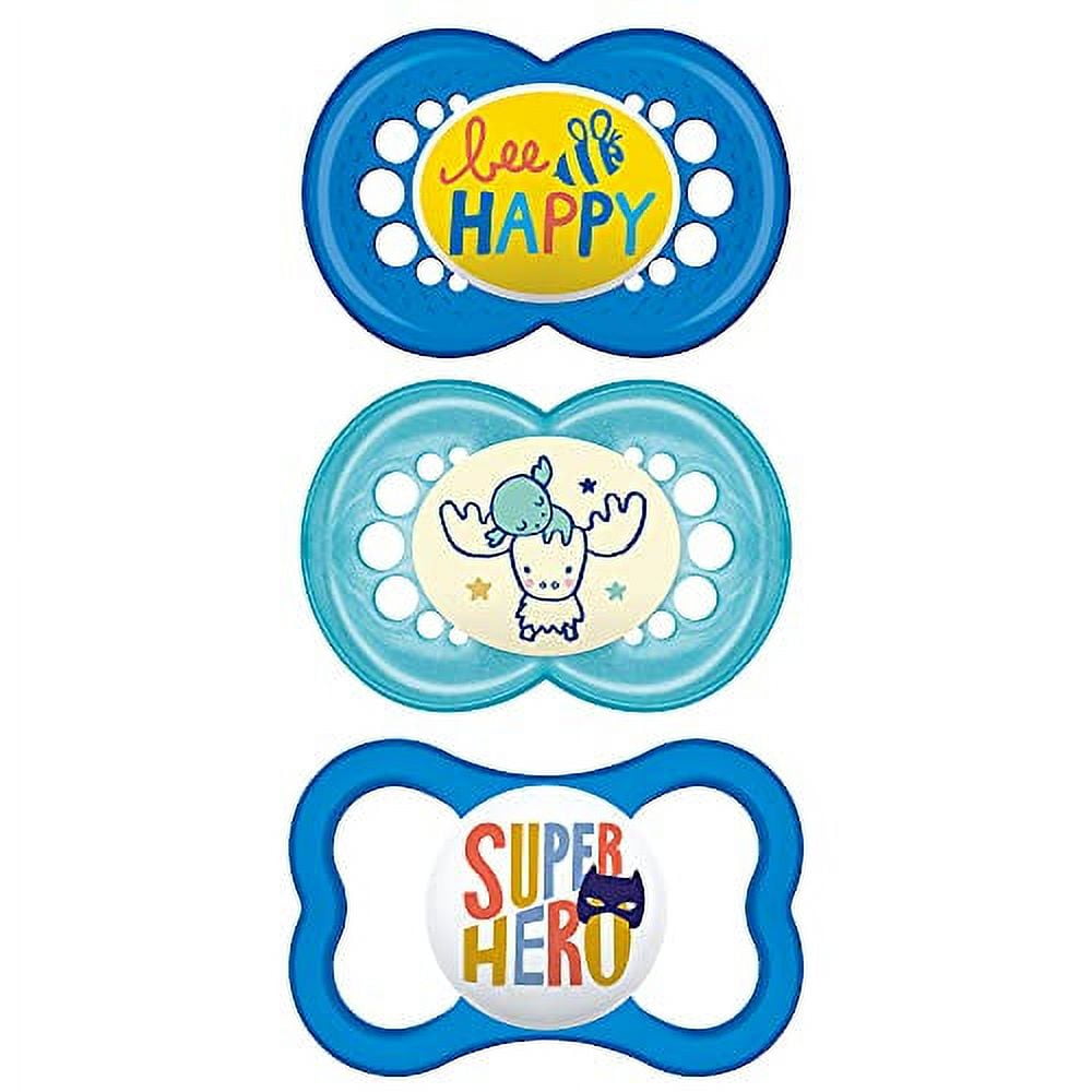 MAM Pacifier Variety Pack (1 Original, 1 Air + 1 Night Pacifier), MAM ...