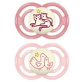MAM Perfect Night Pacifier, 6+ Months, Girl, 2 pack - Walmart.com