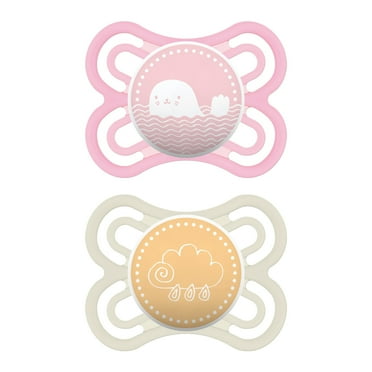 MAM Perfect Start Pacifier, 0-2 Months, Girl, 2 Pack - Walmart.com