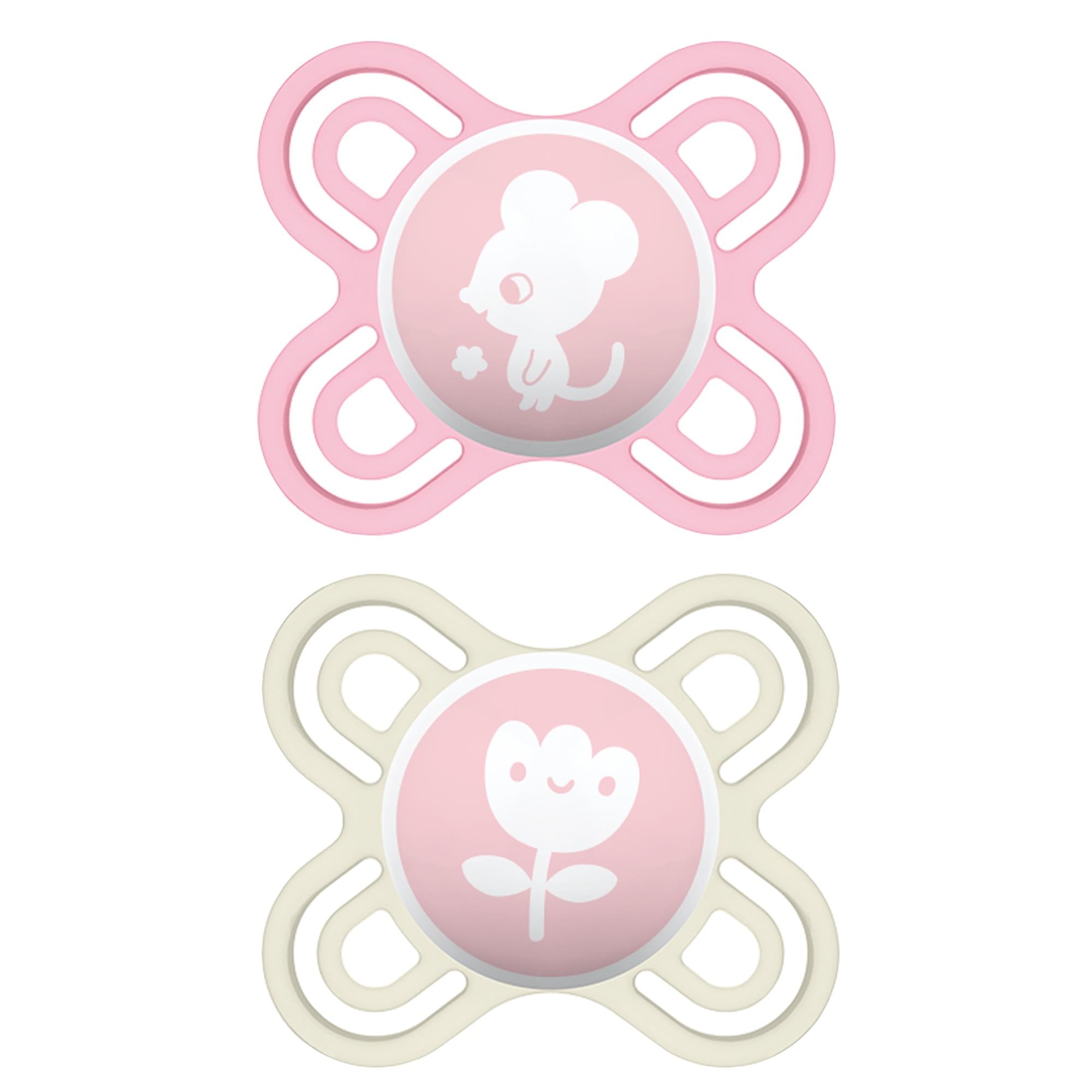 MAM Perfect Start Pacifier, 0-2 Months, Girl, 2 Pack - Walmart.com