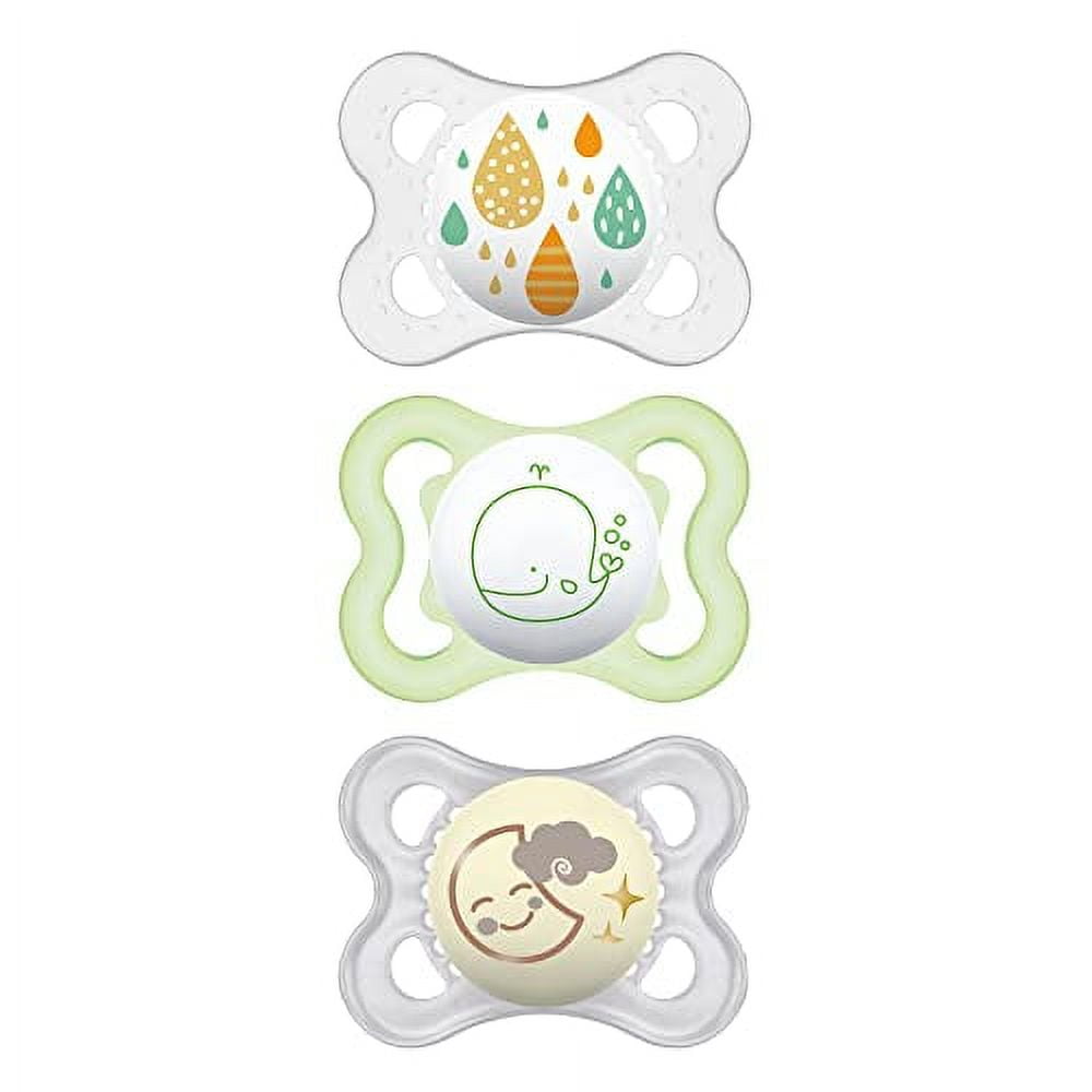 MAM Variety Pack Baby Pacifier for 0-6 Months, Unisex, 3 Count ...