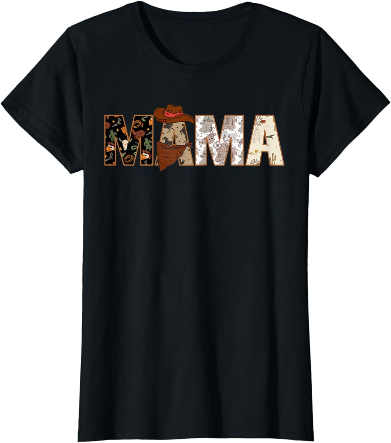 MAMA Cowboy Western - MOMs First Rodeo Birthday T-Shirt - Walmart.com