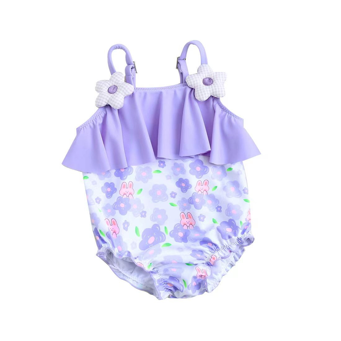 MAMAMI Toddler Baby Girl Swimsuit One Piece Bathing Suit Floral Ruffled ...