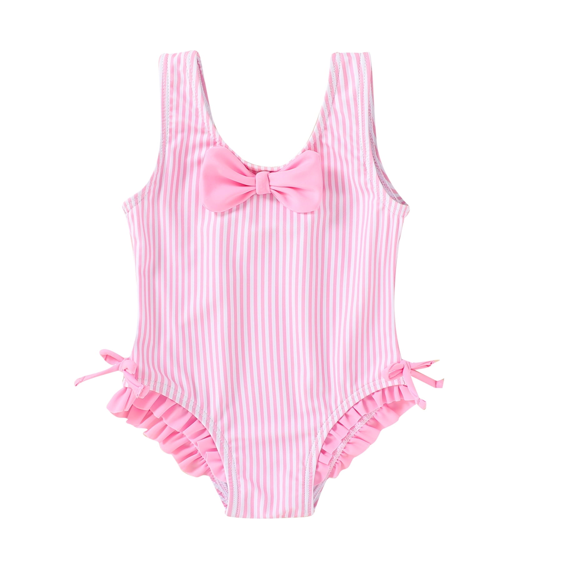 MAMAMI Toddler Baby Girls Swimsuit Summer Sleeveless Cute One-Piece ...