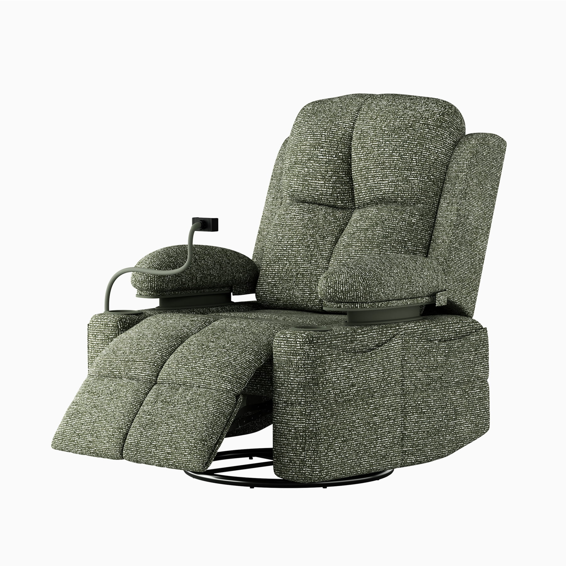 MAMAZING Nursery Rocking Chair Swivel Glider Oversized Recliner with ...