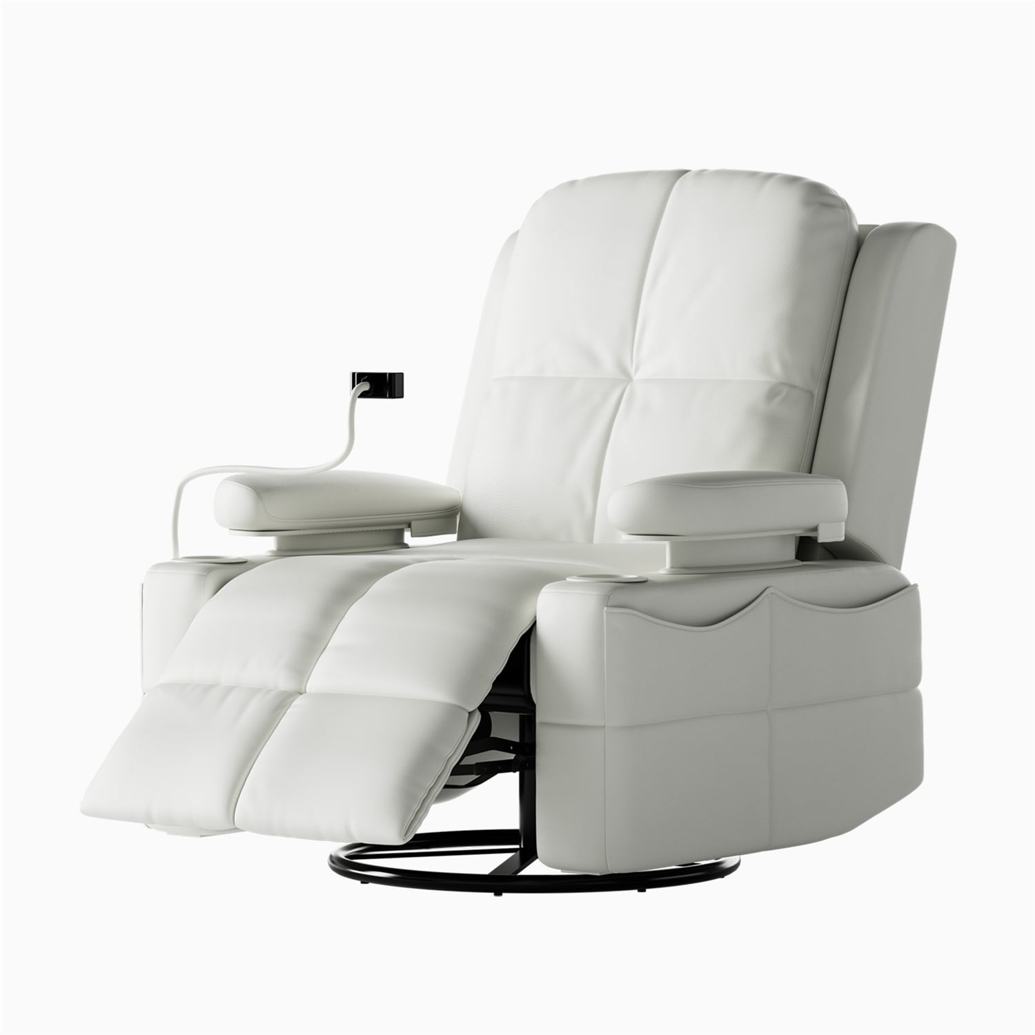 MAMAZING Nursery Rocking Chair Swivel Glider Oversized Recliner with ...