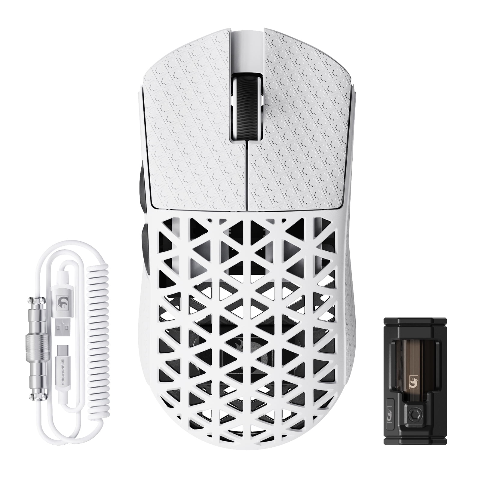 MAMBASNAKE M5 Ultra Carbon Fiber 8000Hz Wireless Gaming Mouse, PAW3950 MAX Sensor, 39g ...