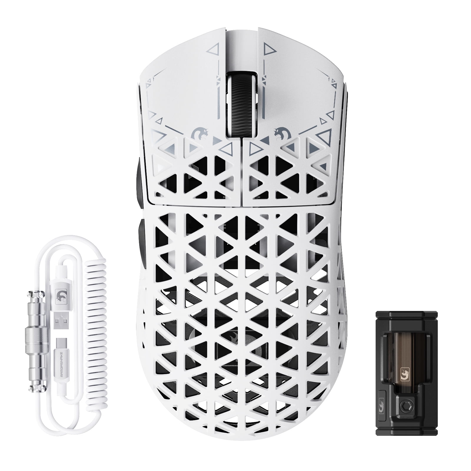 MAMBASNAKE M5 Ultra Carbon Fiber 8000Hz Wireless Gaming Mouse, PAW3950 ...