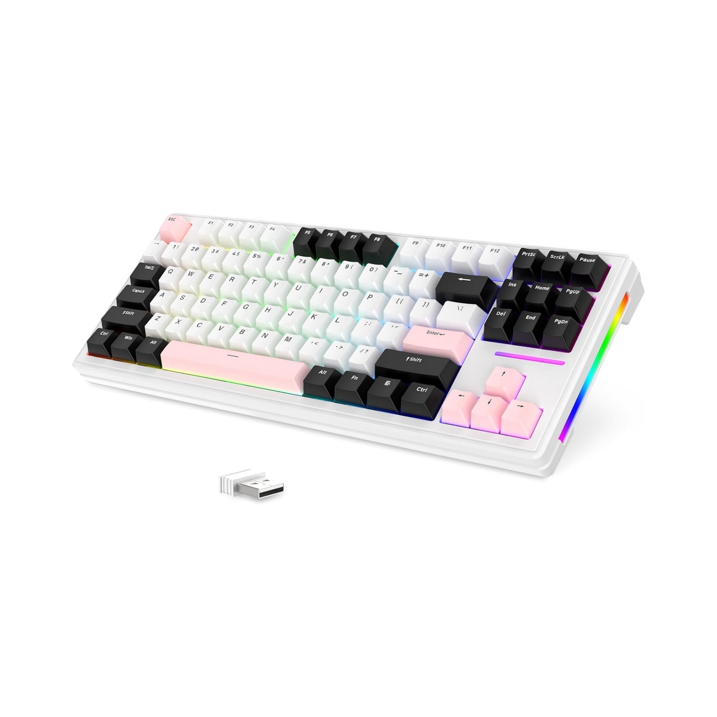 MAMBASNAKE x ATTACK SHARK M87 75% Wireless Gaming Keyboard, BT5/2.4G ...