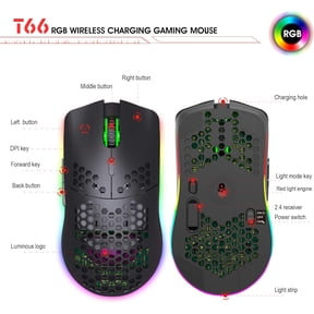Rechargeable Wireless Vertical Mouse With Screen Display Ergonomic Mice ...