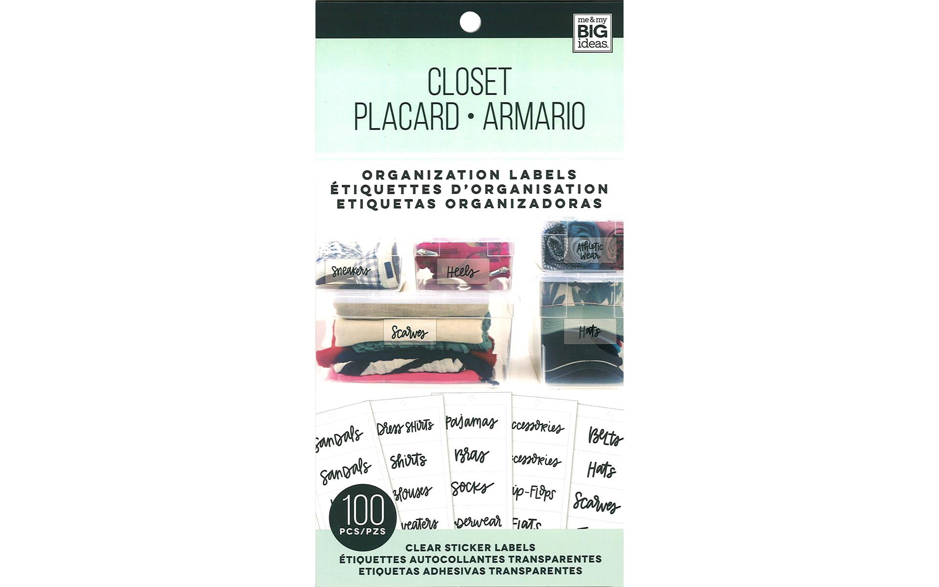 MAMBI Sticker Labels Closet - Walmart.com