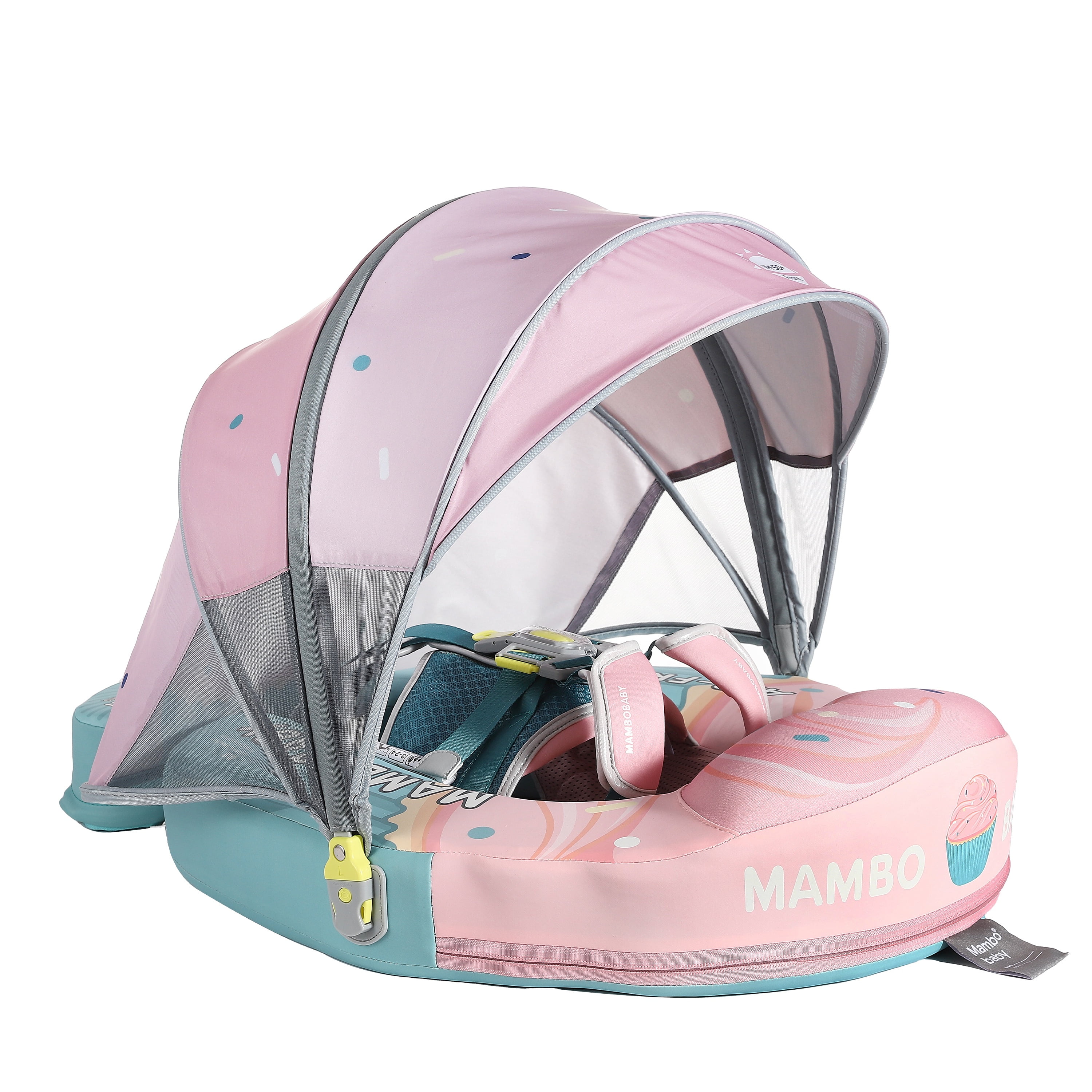 Mambobaby Baby Pool Float with 3D Canopy- Green - Walmart.com