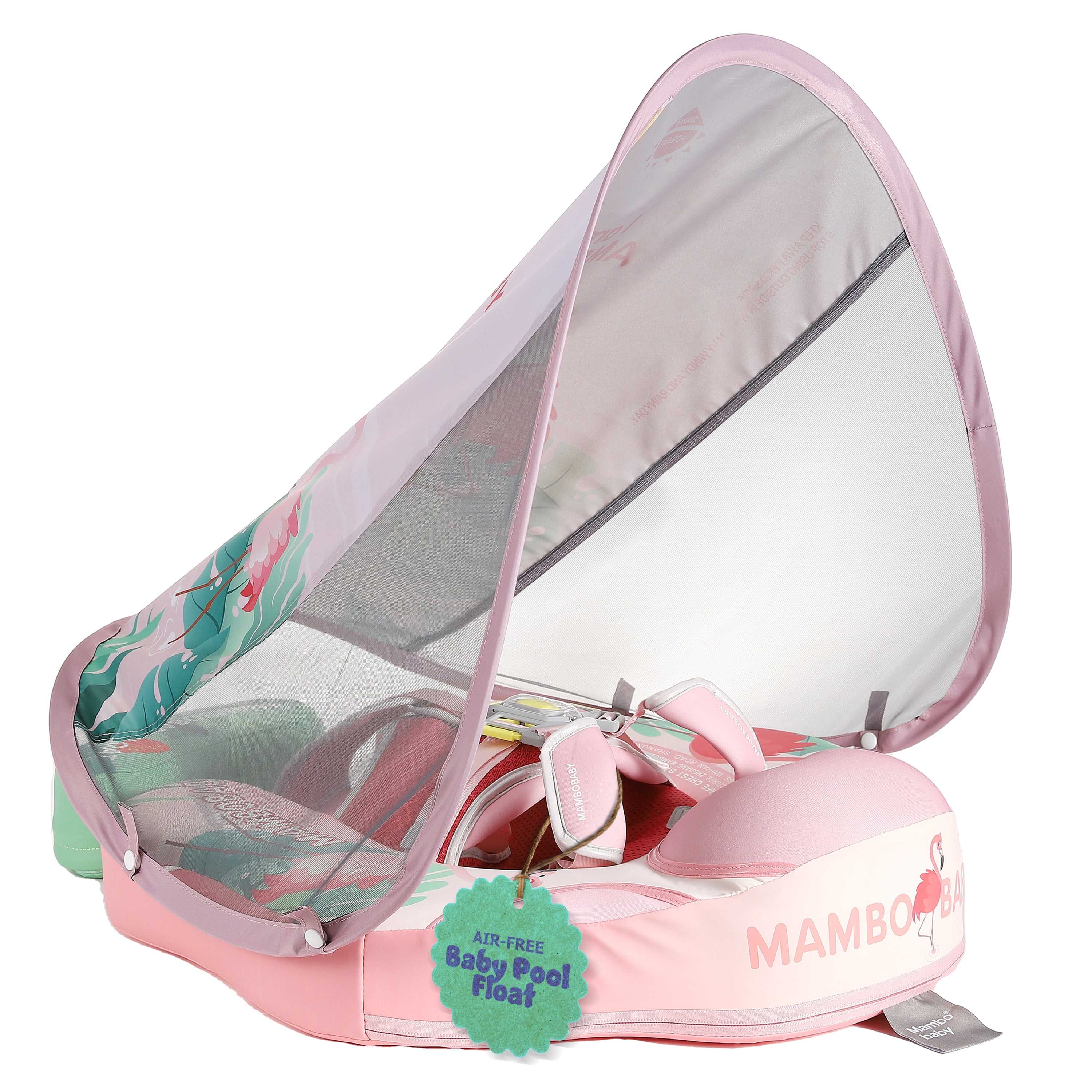 Mambobaby Baby Pool Float with Canopy- Pink - Walmart.com