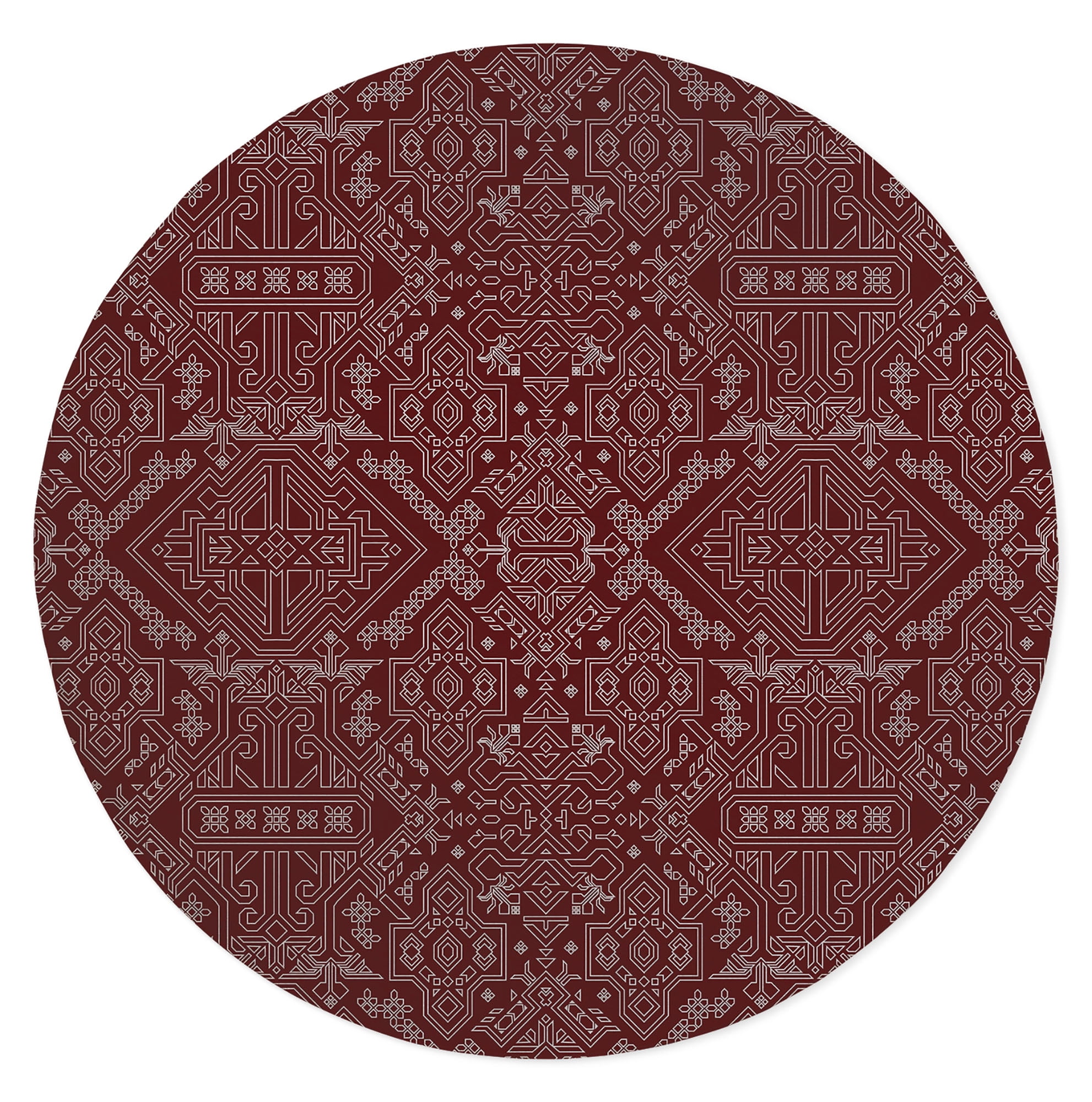 MAMLUK BURGUNDY Outdoor Rug By Kavka Designs - Walmart.com