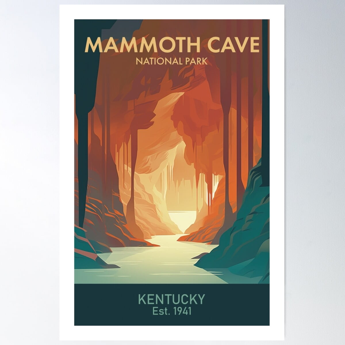 MAMMOTH CAVE NATIONAL PARK Poster, 24x36 UNFRAMED - Walmart.com