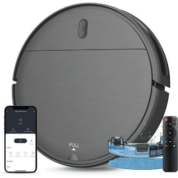 MAMNV, Vacuum Mop Robot, BR151, 2-in-1 Wi-Fi App Blue - Walmart.com