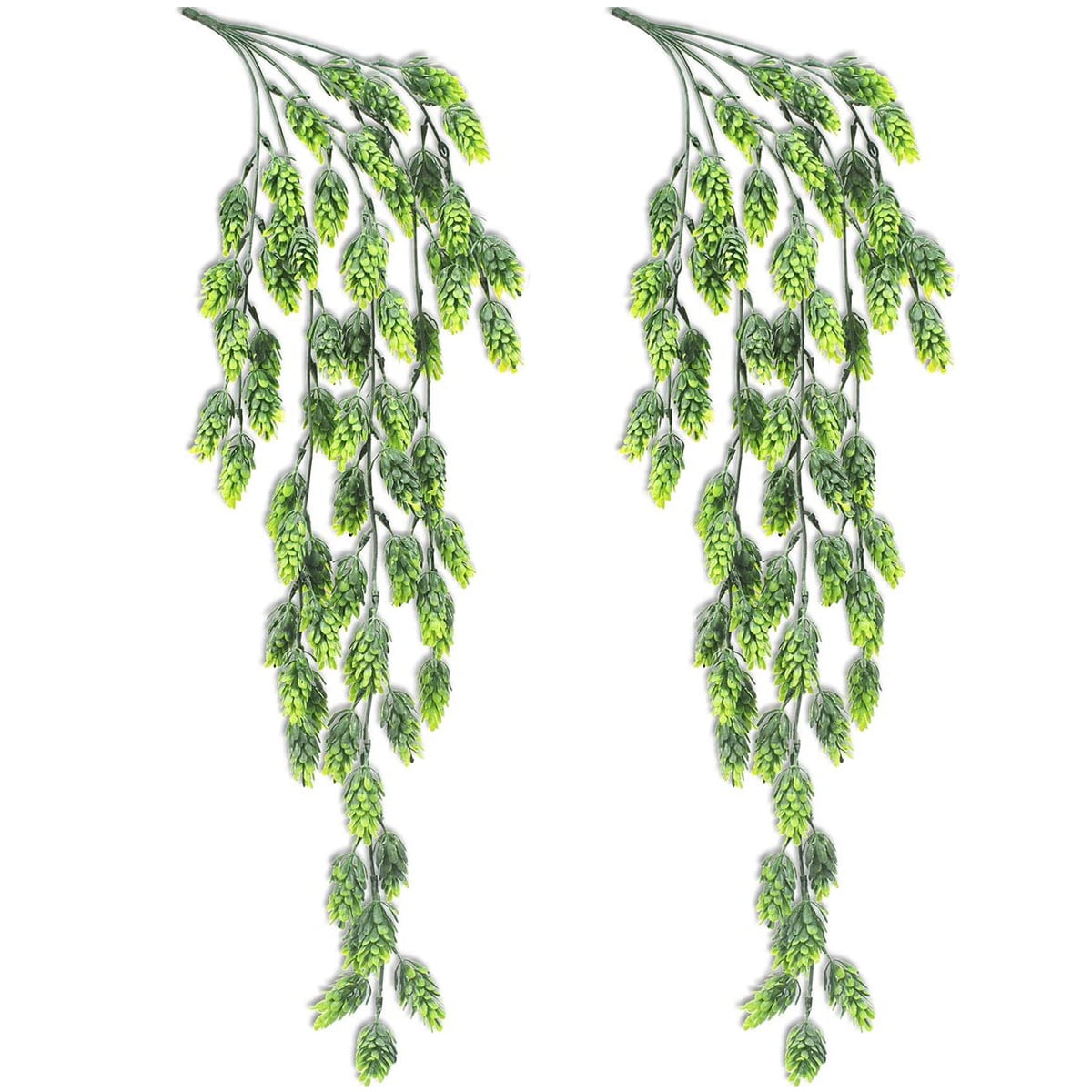 MAMOWEAR Artificial Hanging Vines Fake Hops Flower Garland Faux hops ...