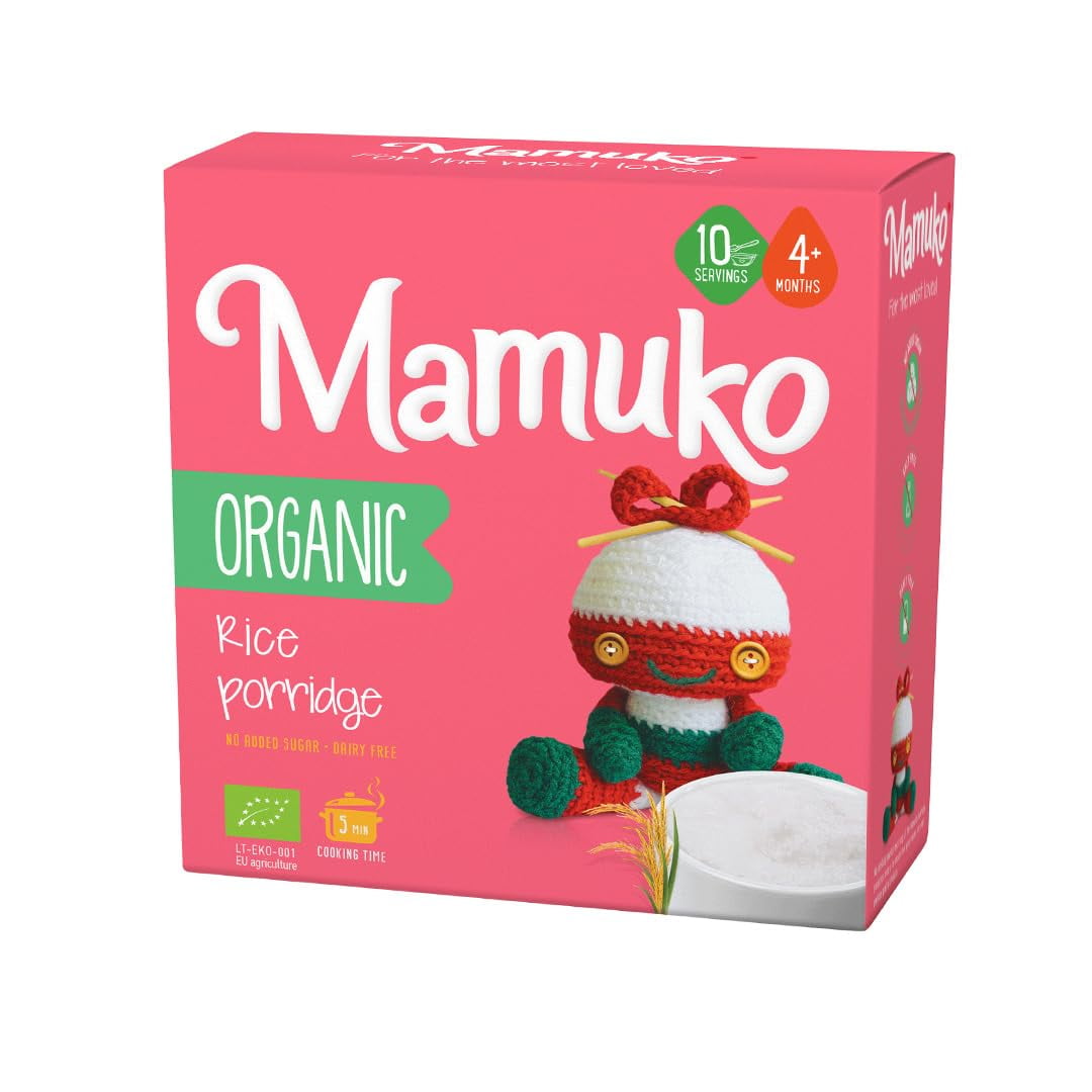 MAMUKO Organic Porridge - STF9 Rice Porridge with No Added ...