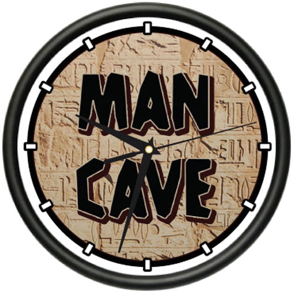 MAN CAVE Clock I sports man cave sign garage wall gift - Walmart ...