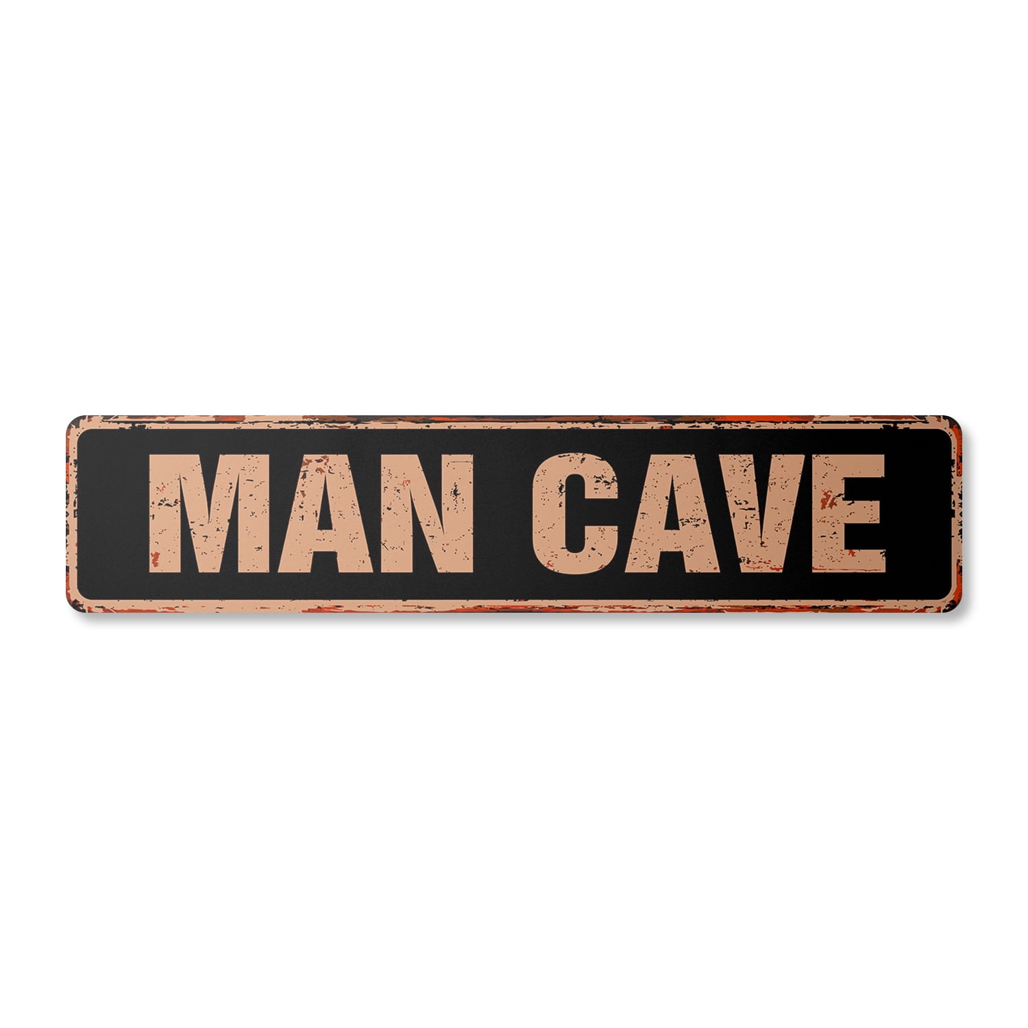 MAN CAVE Vintage Plastic Street Sign room manroom garage funny signs ...