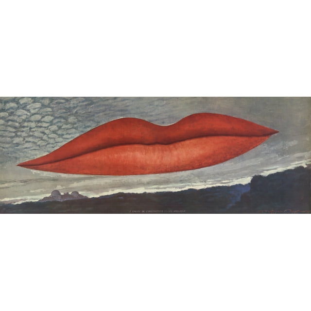 MAN RAY Lips (No Text), 1966 - Walmart.com