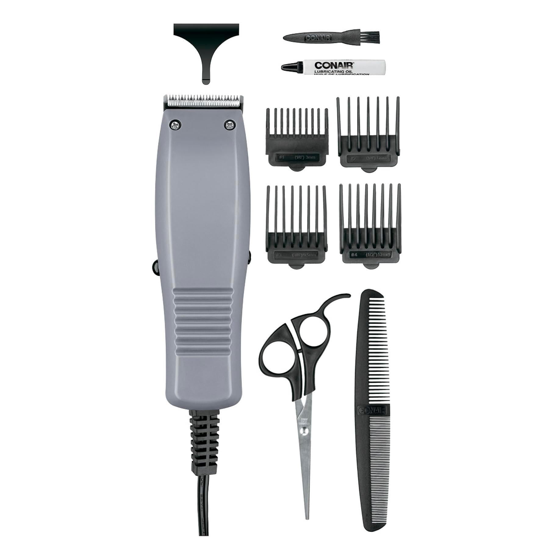 MAN Simple Cut, Hair Clippers for Men, 10-piece Home Hair Cutting Kit ...