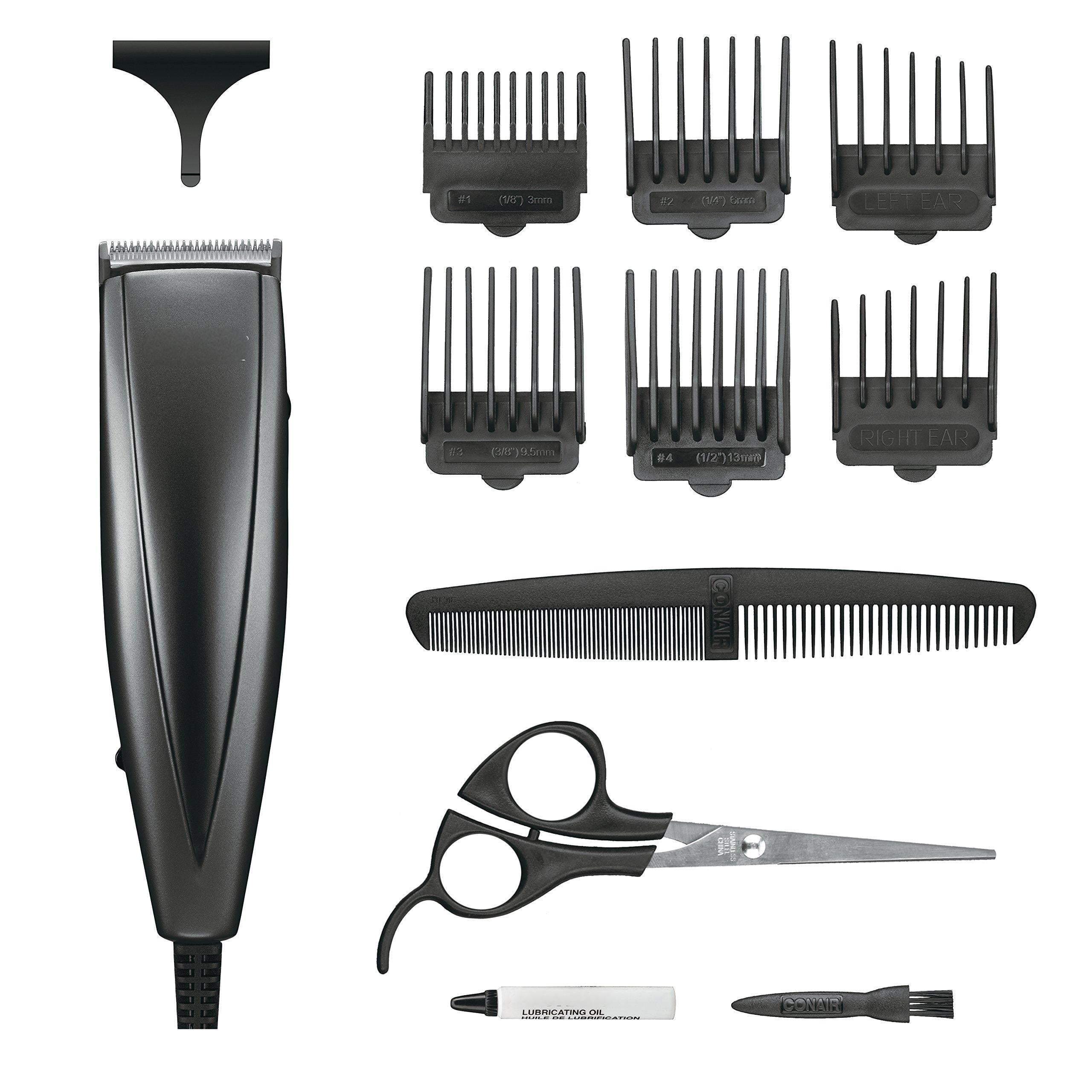 MAN Simple Cut, Hair Clippers for Men, 12-piece Home Hair Cutting Kit ...