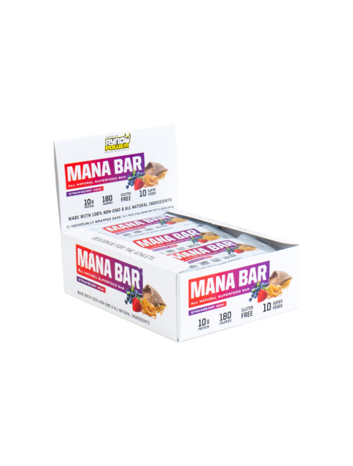 MANA Protein Bar, Strawberry Acai, Superfood, Healthy Nutrition Snack ...