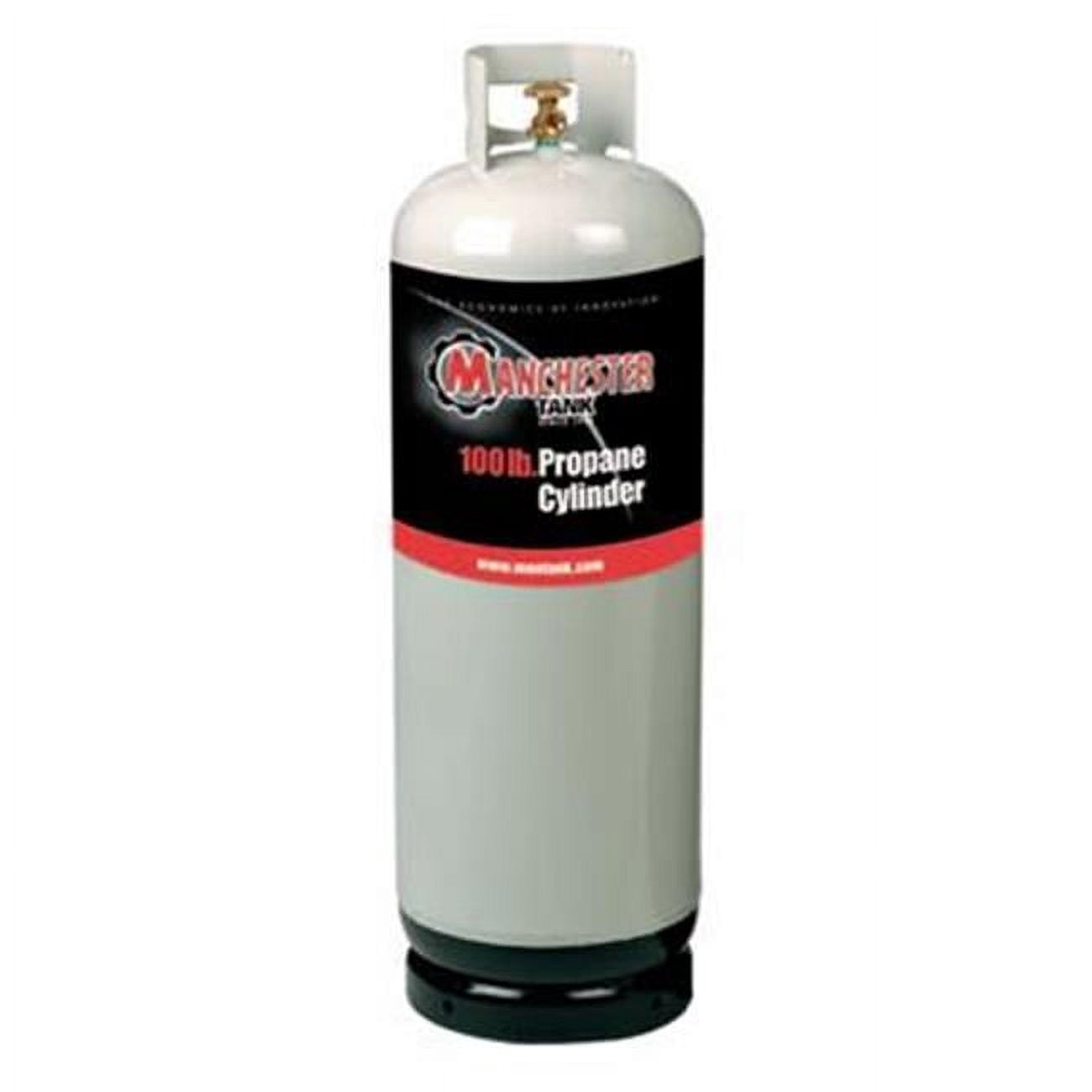 MANCHESTER Propane Gas Cylinder Tank, 100 Pound Capacity, Gray Steel ...