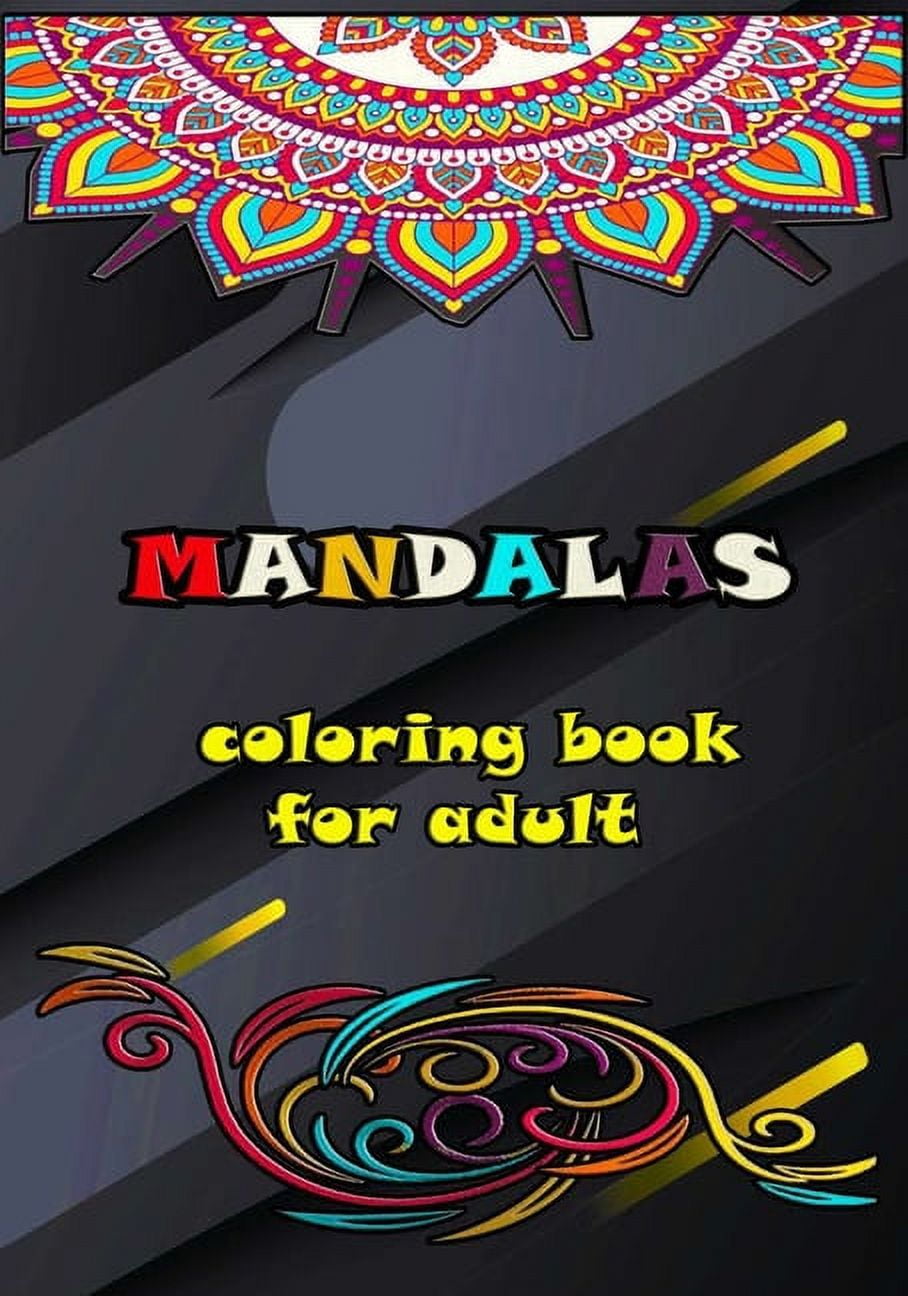 MANDALA coloring book for adult : Relaxing Patterns for adults -Stress Relievin designs animals ...