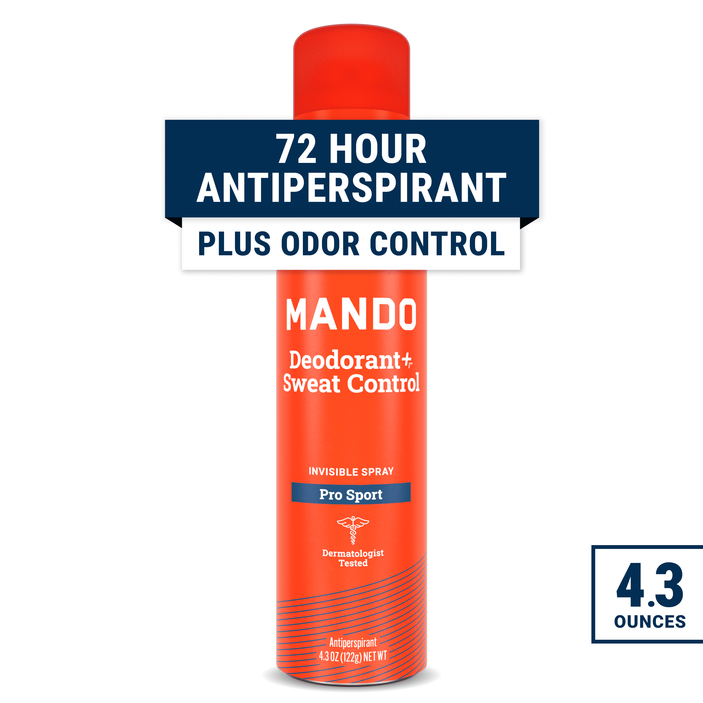 Mando Deodorant plus Extra Strength Sweat Control - Invisible Spray ...