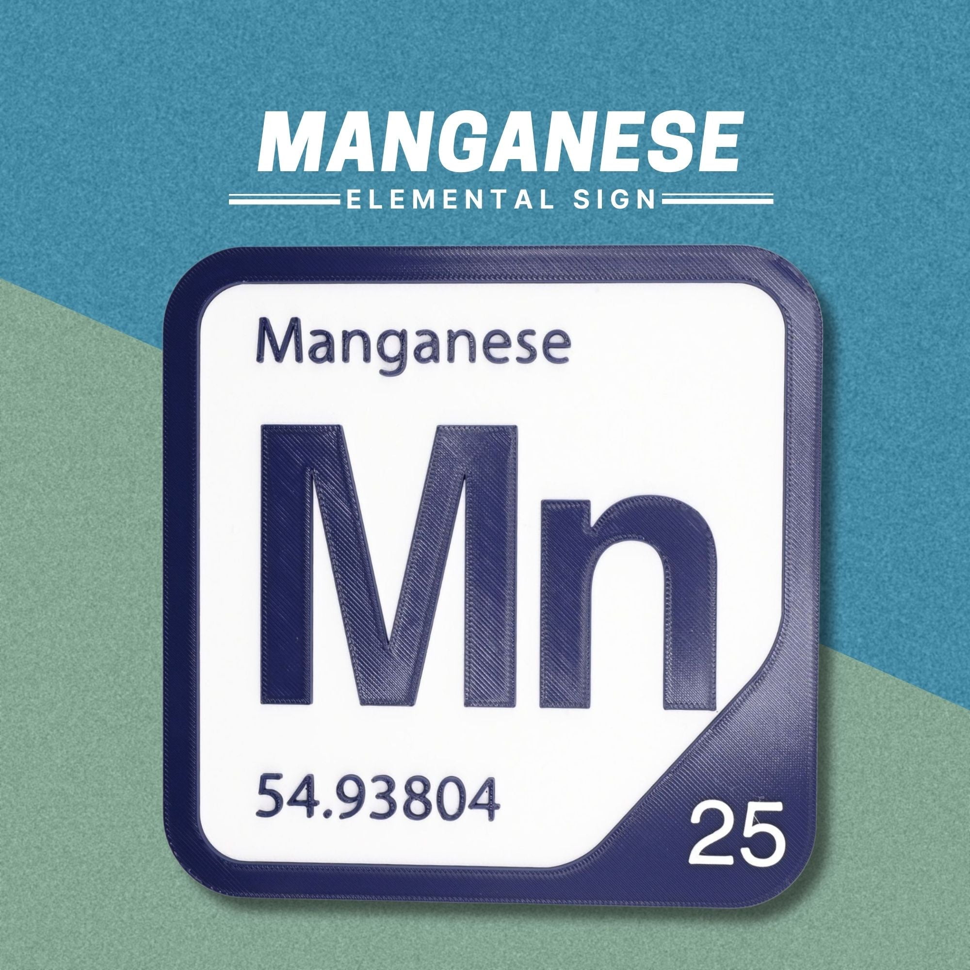 MANGANESE Periodic Table Tile – Educational Wall Art for Science Lovers ...