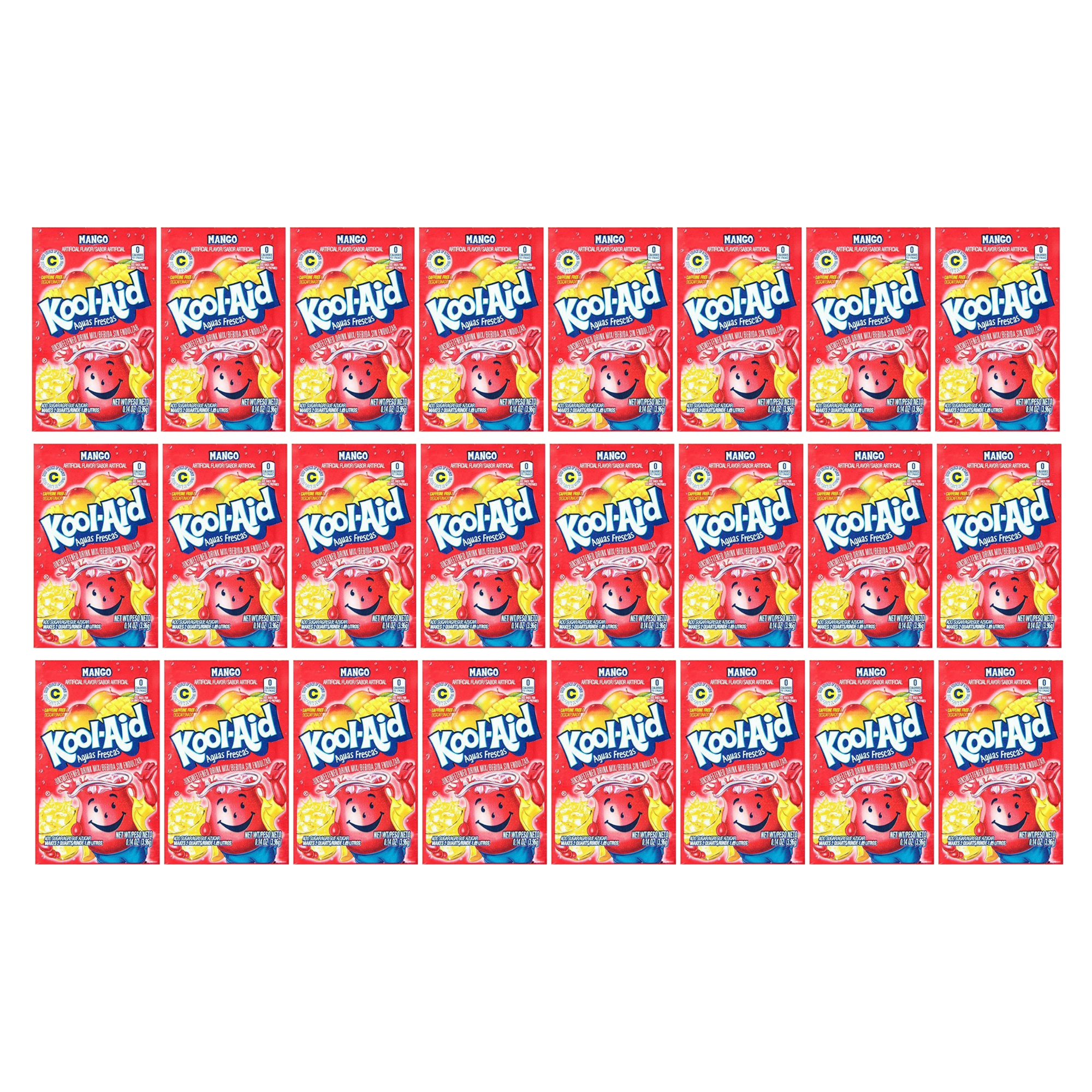 MANGO Kool-Aid Unsweetened Delicious Artificially Flavored Powdered ...