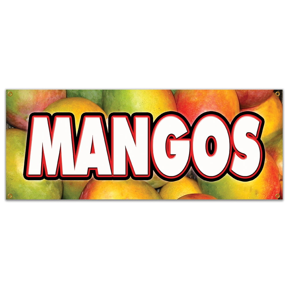 MANGOS BANNER SIGN tropical fruit stand farm produce farmers market ...