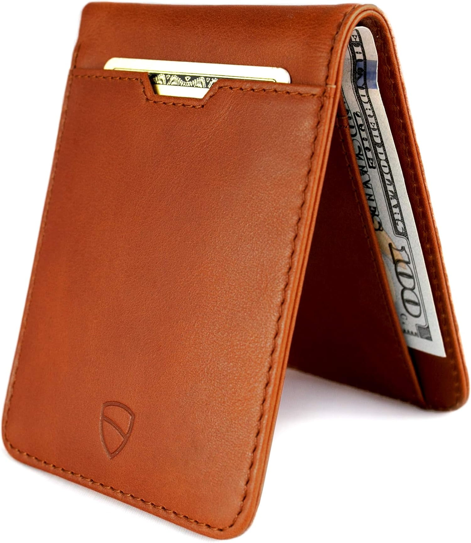 MANHATTAN Slim RFID Blocking Bifold Leather Wallet for Men - Minimalist ...