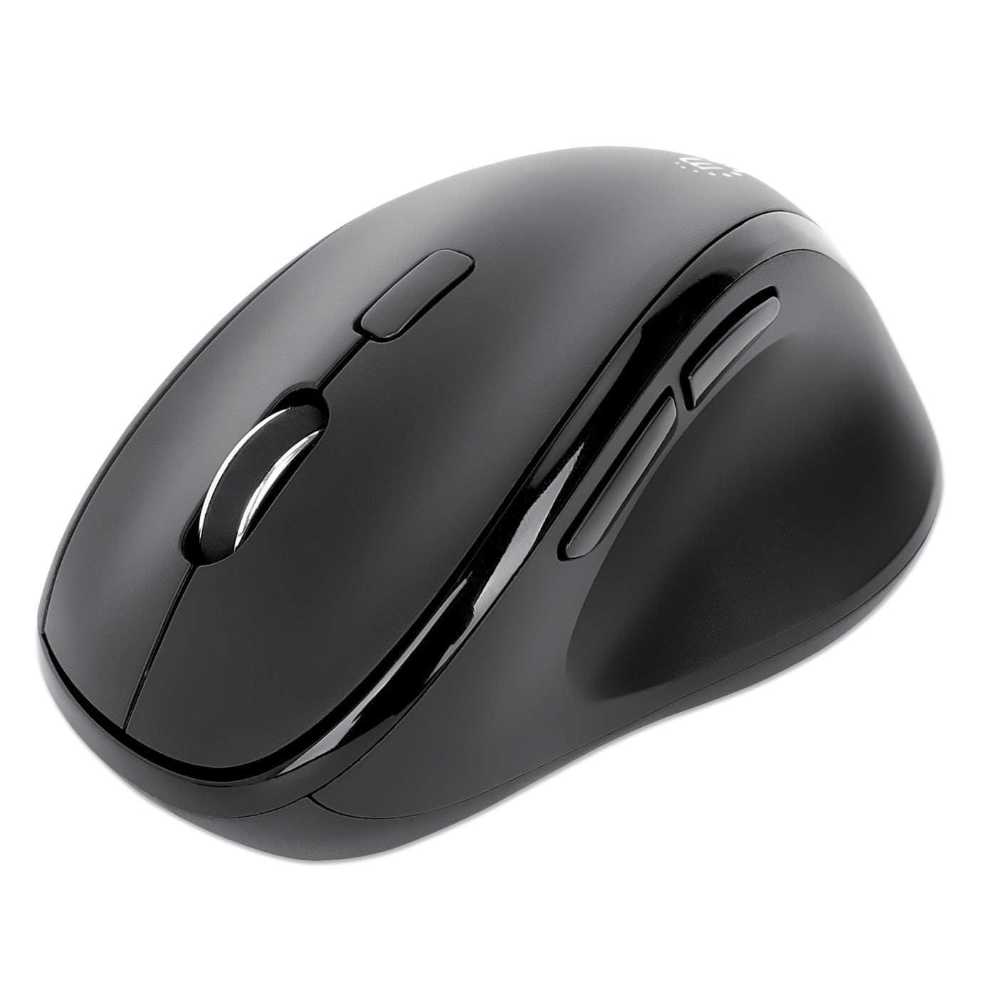 MANHATTAN Wireless Ergonomic Mouse – 2.4 GHz RF, 800/1200/1600 dpi, Six ...