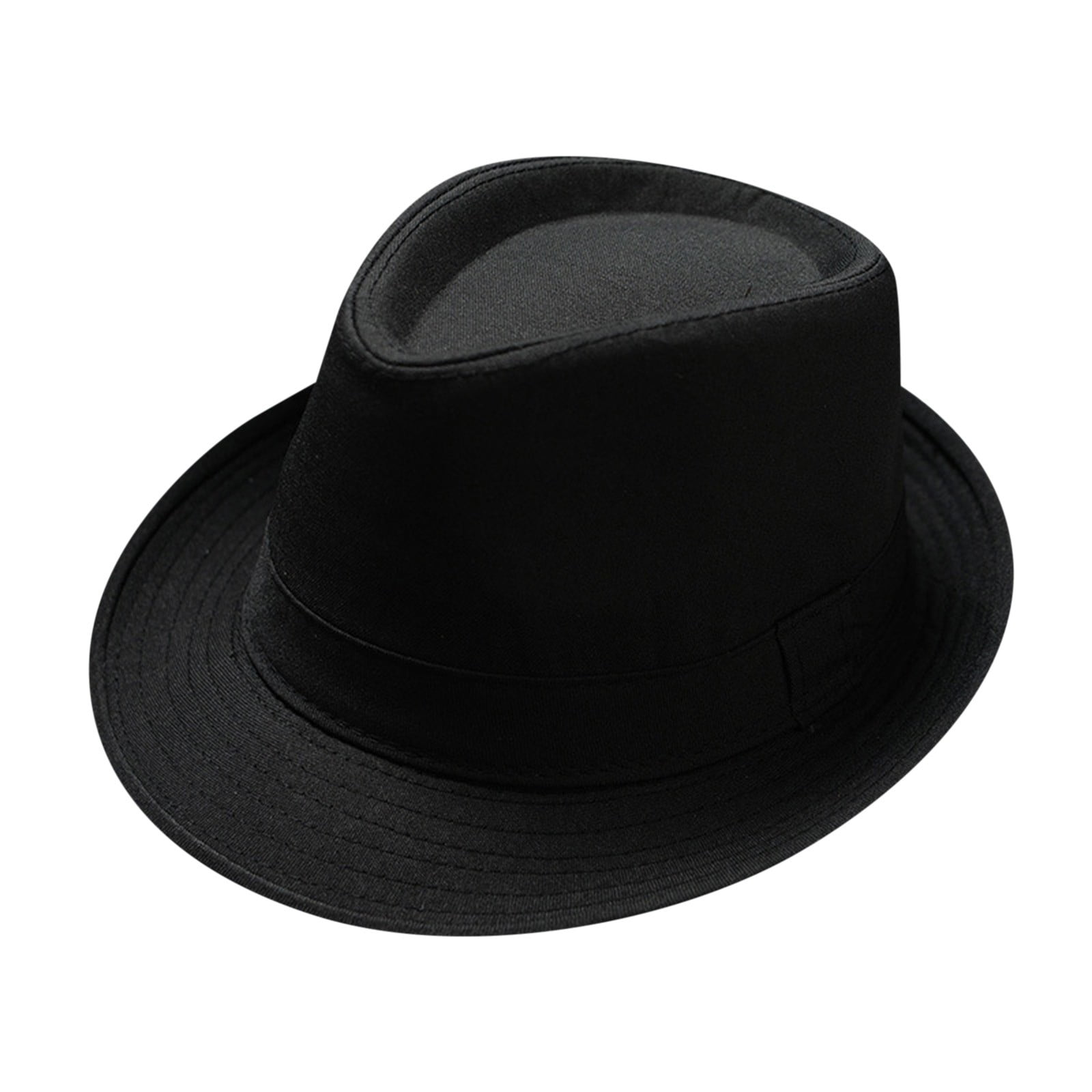 MANHUJI Classic Felt Fedora Hat Men Women Trilby Fedora Hat Unisex ...
