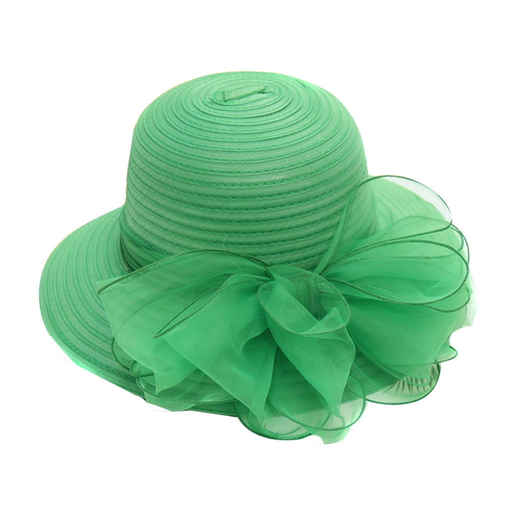 MANHUJI Organza Church Dress Hat Women's Elegant Dress Caps Fascinator ...