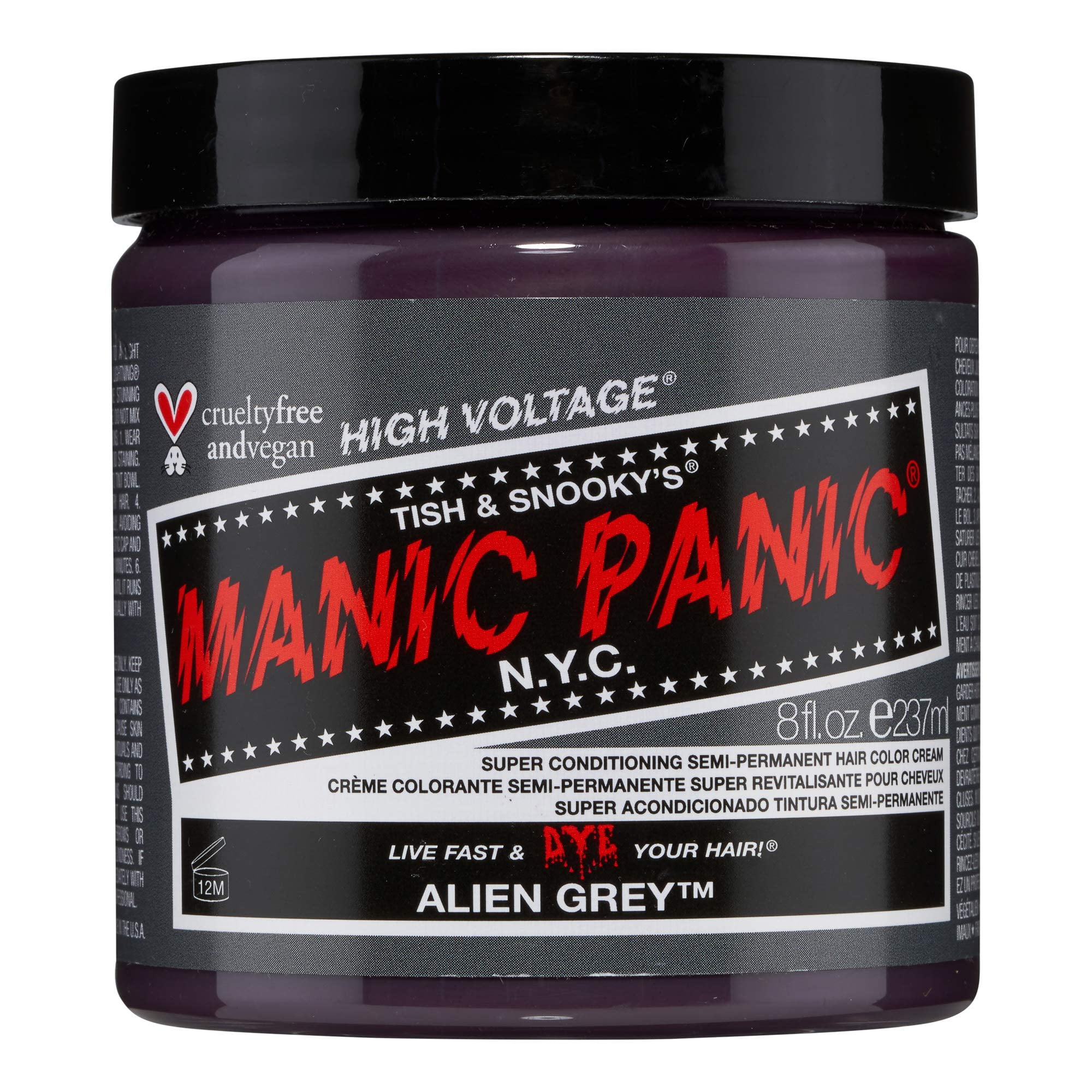 MANIC PANIC Alien Grey Hair Dye - Classic High Voltage - Semi Permanent ...