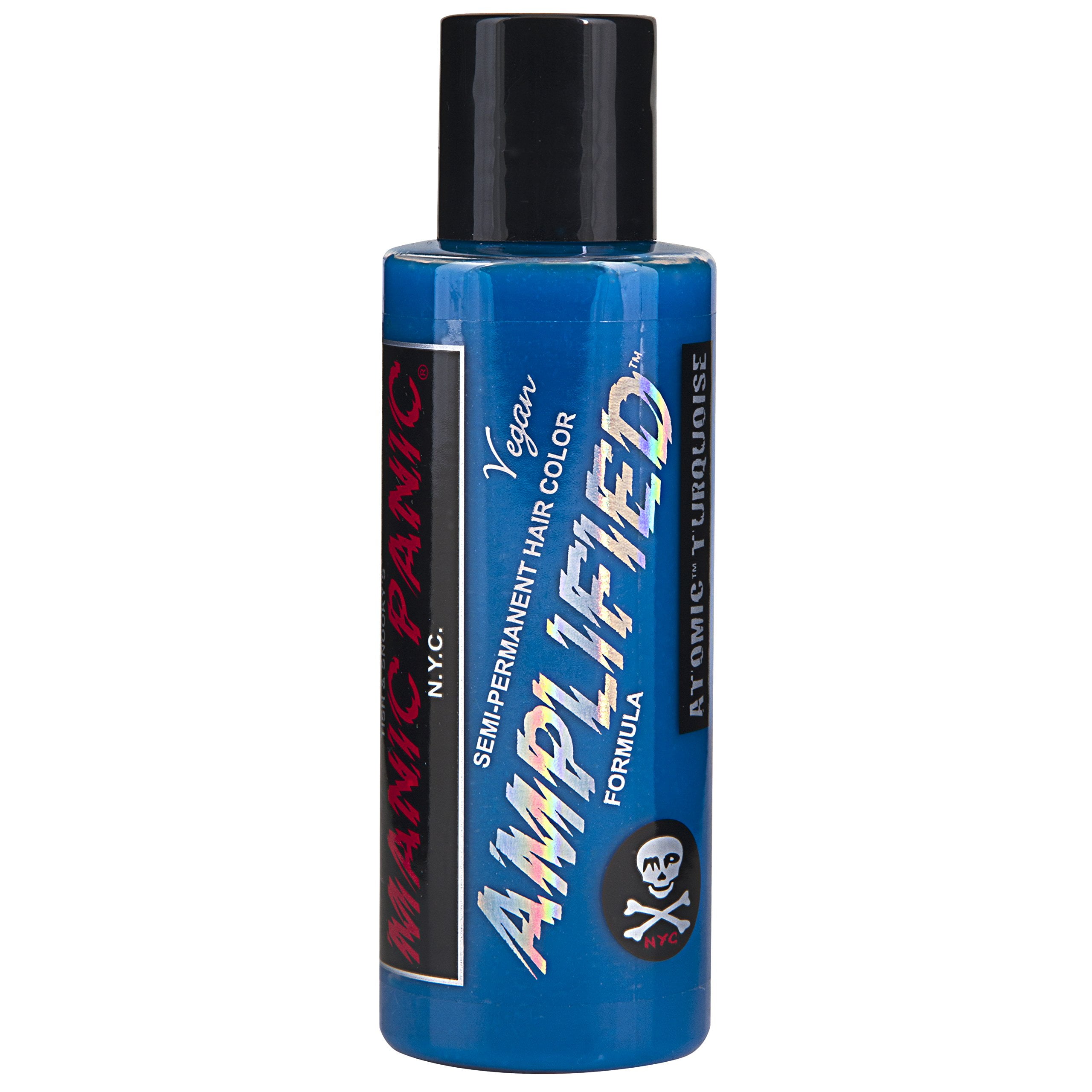 Manic Panic Atomic Turquoise Hair Dye, Bright Aqua Blue with Green ...
