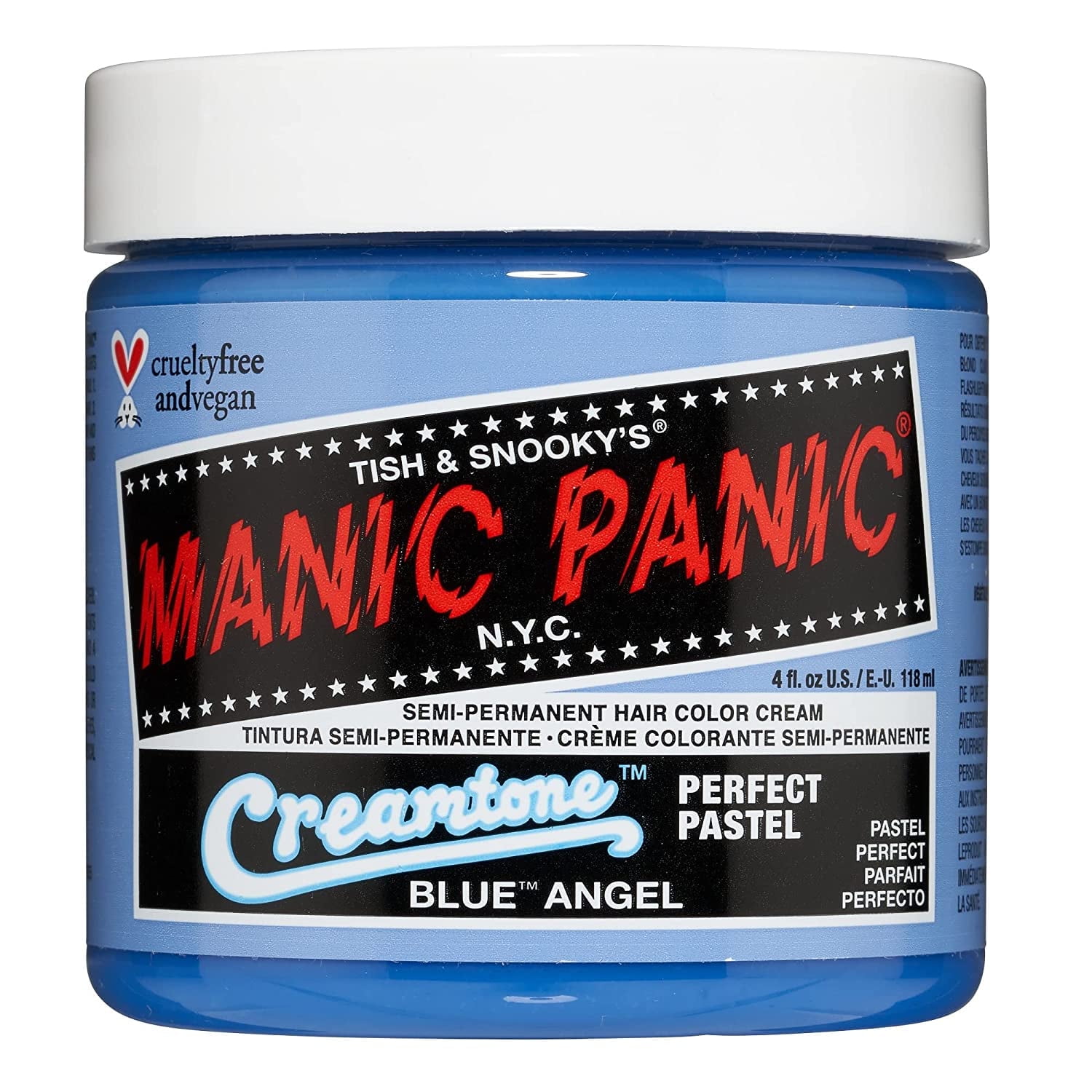 MANIC PANIC Creamtone Blue Angel Semi Permanent Hair Color for Women ...