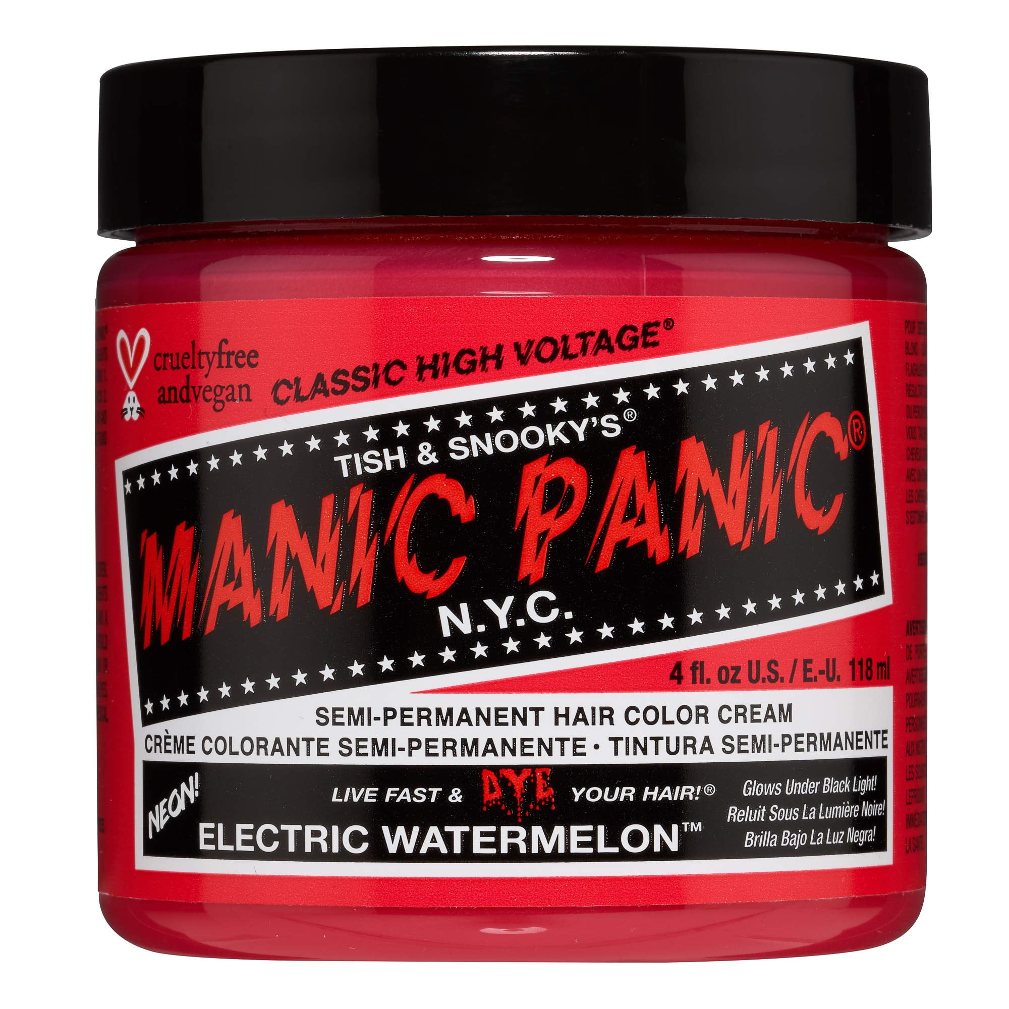 MANIC PANIC Classic Electric Watermelon Semi Permanent Hair Color ...