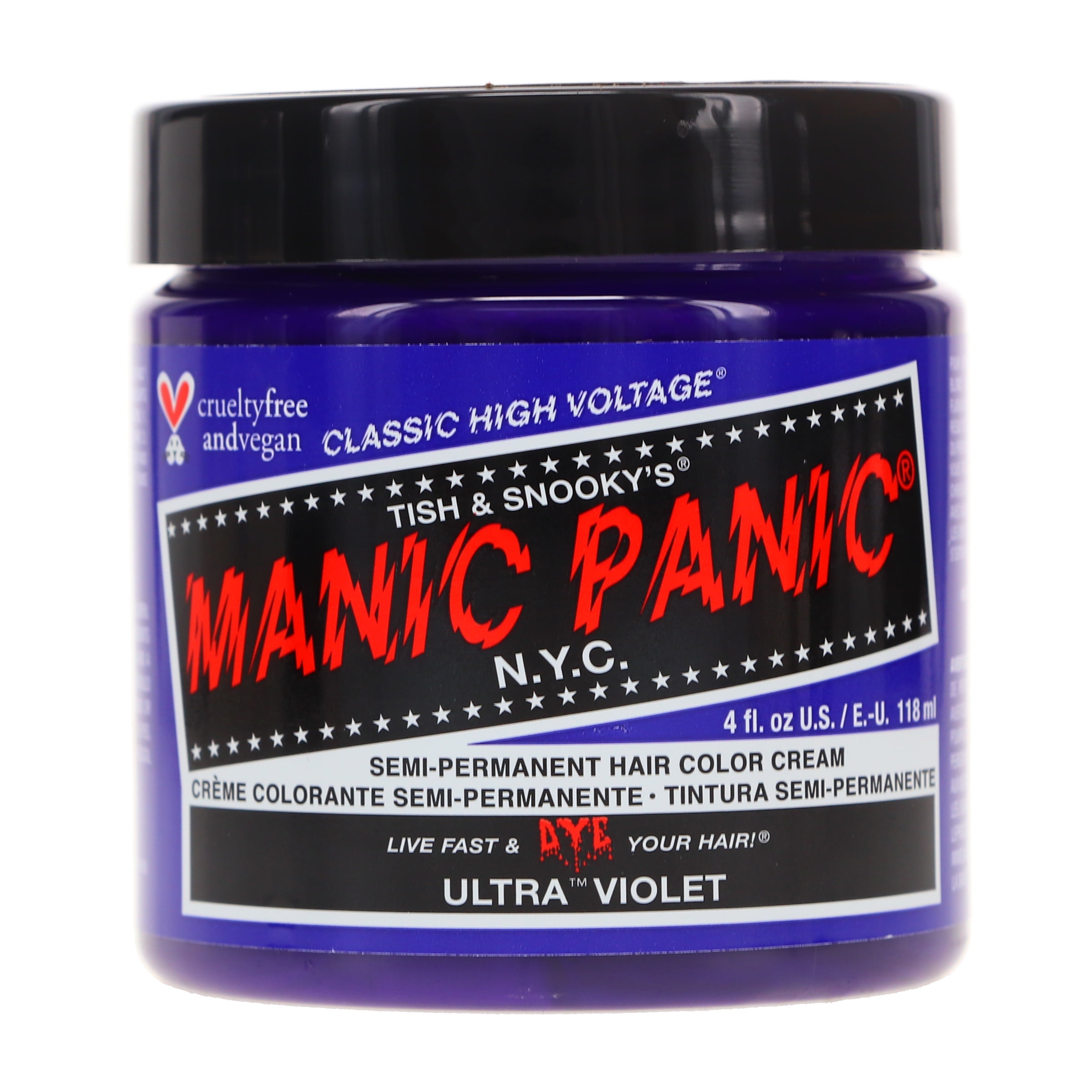 MANIC PANIC Ultra Violet Hair Dye, Classic High Voltage - 4 oz ...