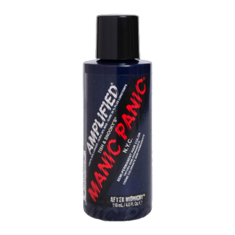 MANIC PANIC Amplified Hair Dye - After Midnight, Dark Navy Blue - Vegan ...