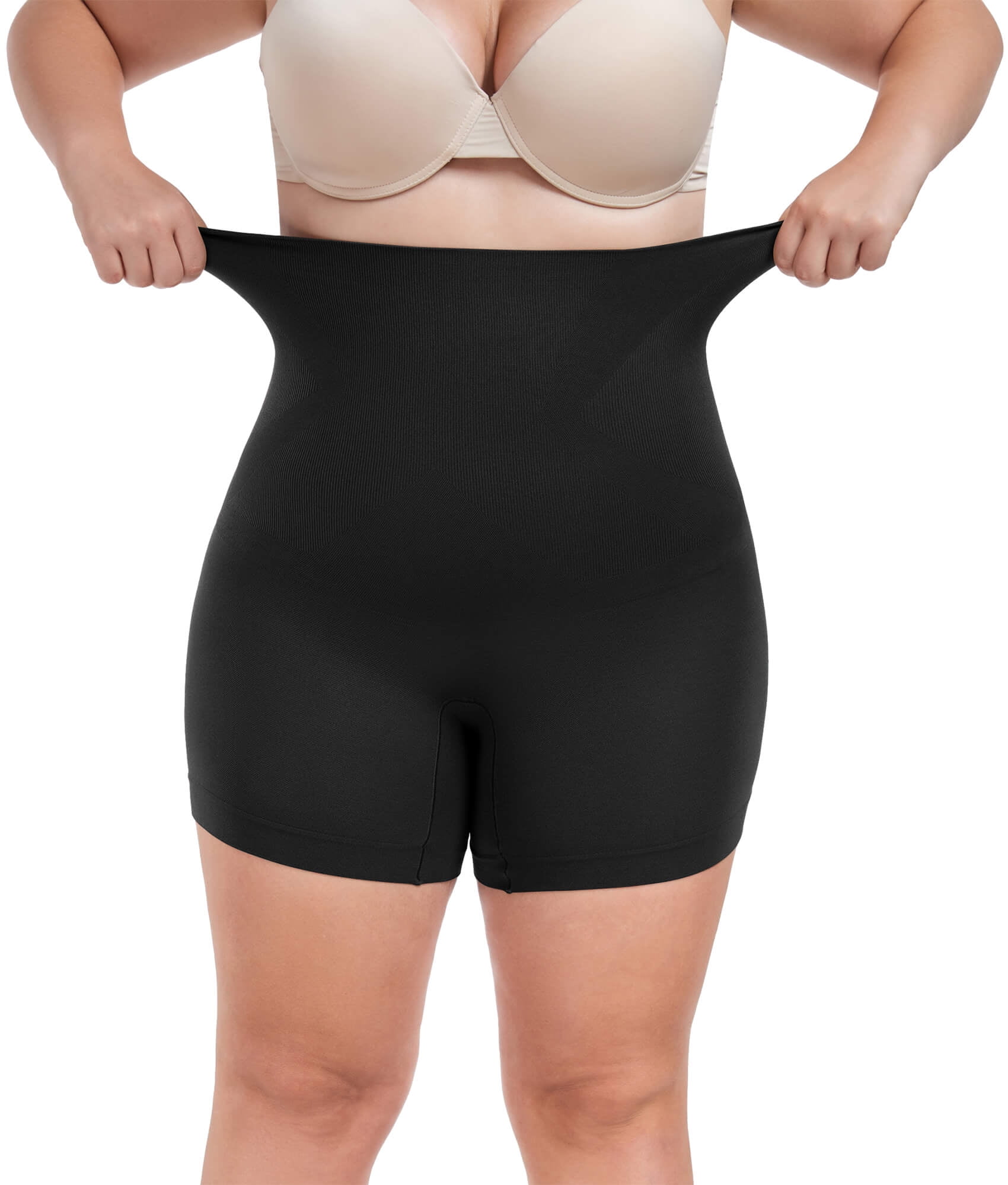 MANIFIQUE Plus Size Shapewear Shorts - High Compression Shapewear for Women Tummy Control - Boy ...