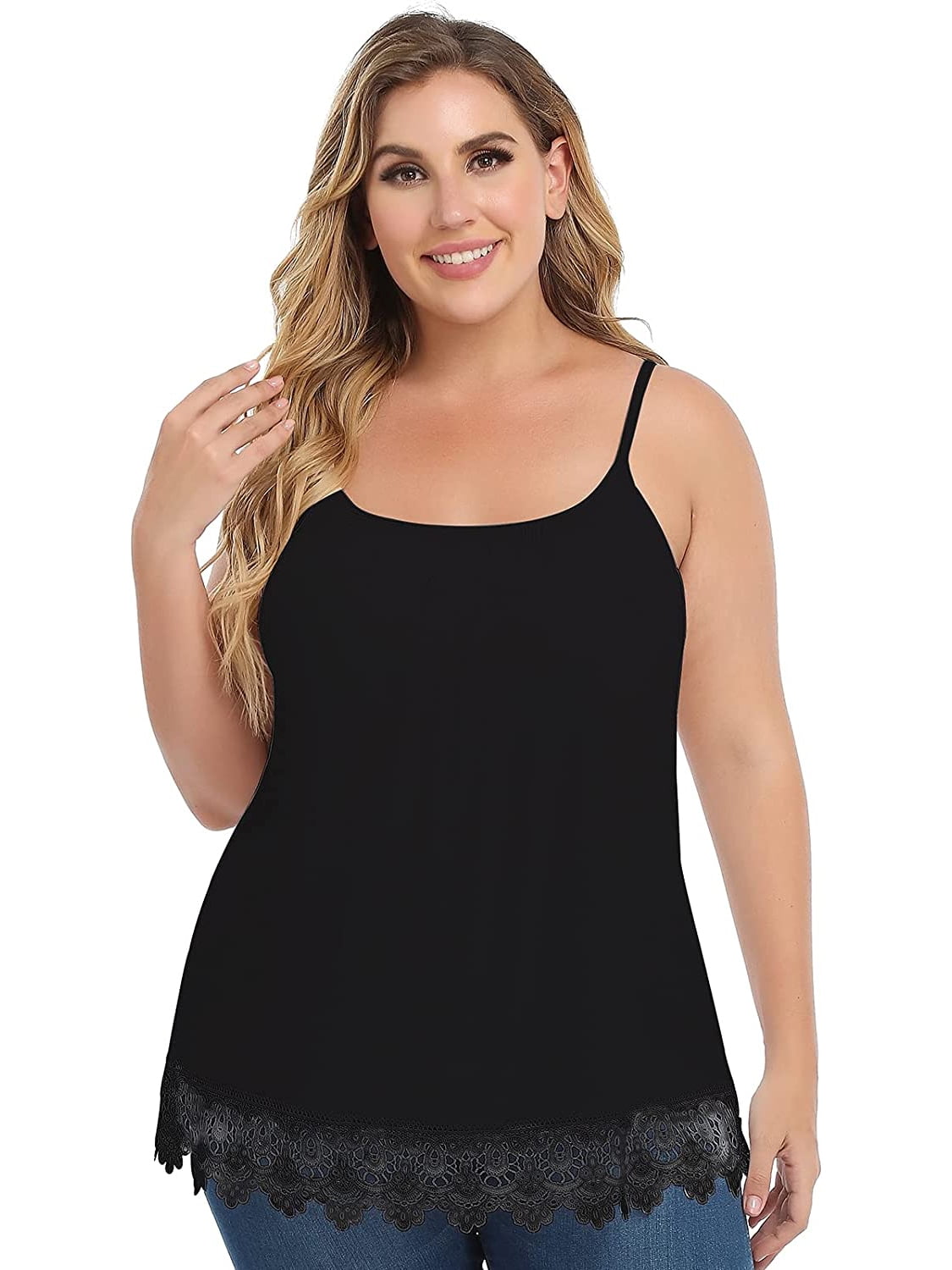 MANIFIQUE Summer Tank Tops with Built in Bra Cup for Women Loose Fit ...