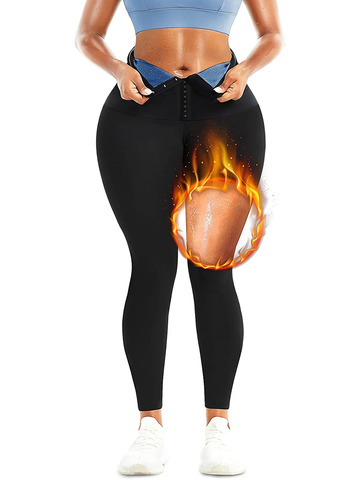 Manifique Sauna Sweat Pants For Women High Waist Compression Slimming